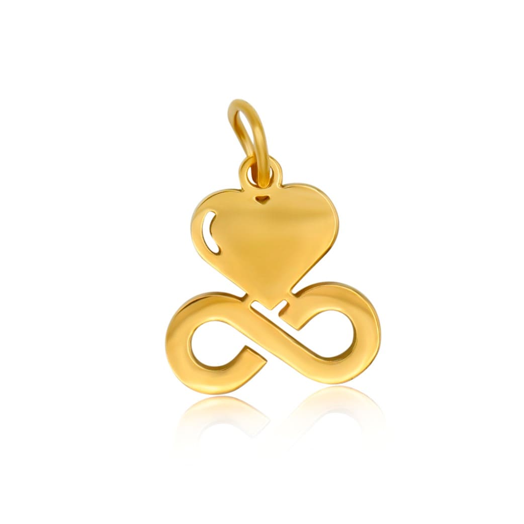 Unendlichkeits Herz Charm Anhänger | Liebesanhänger Pärchen | Sevora